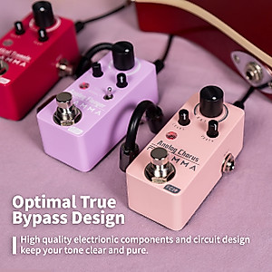 FLAMMA Chorus Pedal, FC14 Analog Chorus Guitar Effects True Bypass Portable Durable Metal Shell
