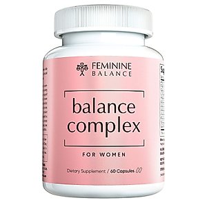 Balance Complex 17-in-1 Vaginal Health 100 Billion Probiotics for Women pH Balance with Cranberry & D-Mannose | Promote Urinary Tract Health for Vaginal Odor & Vaginal Flora, 60 Capsules