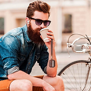 MAOGOAM for AirPods Pro Leather Case Cover with Hand Strap, Genuine Oil Wax Crazy Horse Cowhide Leather Case Cover for Airpods Pro, Handcrafted Fully-Wrapped, The Front LED Visible, Dark Brown