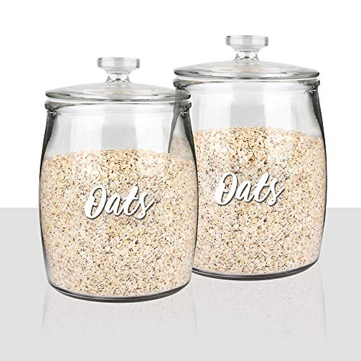 SWOMMOLY 243 White Cursive Pantry Labels for Food Containers, Water Resistant Pantry Kitchen Labels Stickers, Organization Labels for Storage Containers, Jars, Canisters