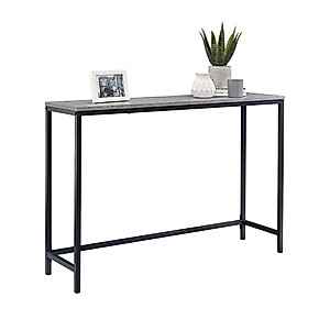Sauder North Avenue Sofa Table, L: 41.5" x W: 11.5" x H: 28.03", Faux Concrete Finish