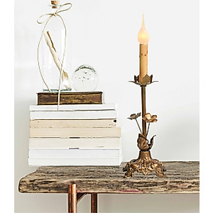 LightLady Studio, Silicone Dipped Candle Light Bulbs, 7 Watts, 12Pk, Silicone Light Bulbs for Candle Lamps, Window Candles, Candelabra, Handmade, Dipped, White, Candle Bulbs Silicone