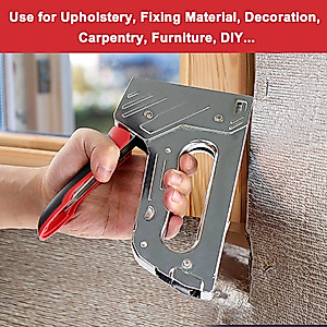 T50 Staple Gun Heavy Duty Kit - KeLDE 2 in 1 Upholstery Manual Stapler/Nail Gun with 1500pcs Staples and Brad Nails for Wood, Craft, DIY, Furniture, Carpentry, Decoration