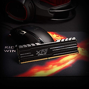 ADATA XPG GAMMIX D10 16GB Kit (2X 8GB) DDR4 3200MHz (PC4-25600) CL16 XMP 2.0 DIMM Memory Module Low Profile Black
