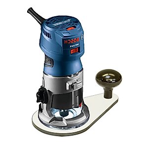 Woodhaven 8315 Trim/Compact Router Offset Plate for Bosch GKF125CE Made in the USA
