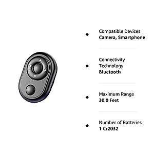 Bluetooth Remote & Page Turner Control - Can Also Use to Scroll Videos for Tiktok and Control to Play/Pause The Video - It Can Work with Most Cellphones/Tablets (Andriod 8.0+ and iOS 6.0+)