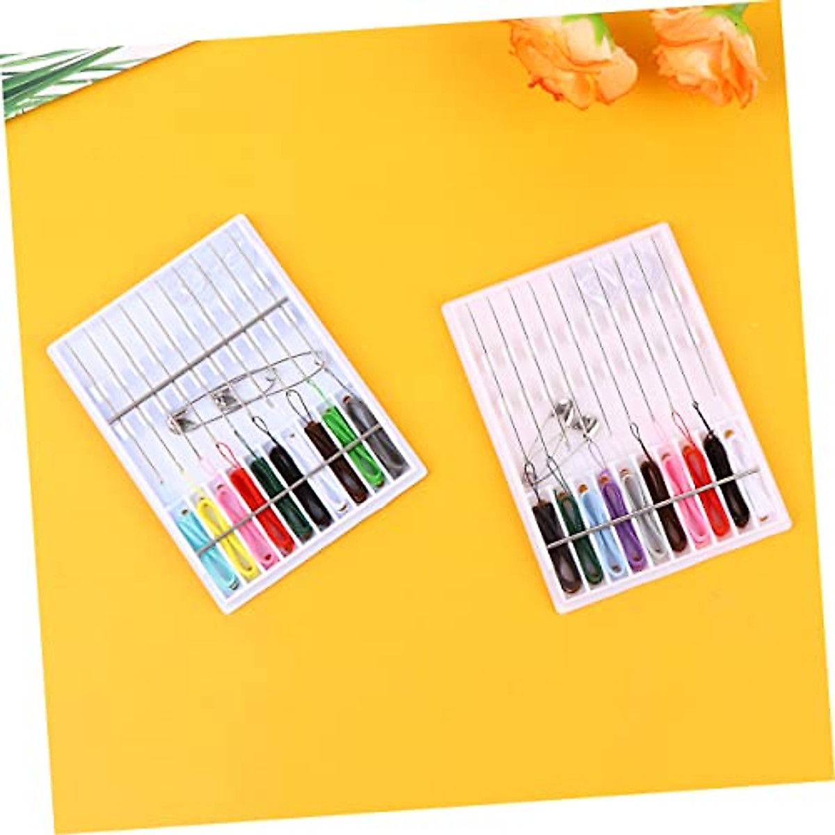 EXCEART 4 Boxes Set T Tool Tools Needles Needle and Thread Sewing Travel