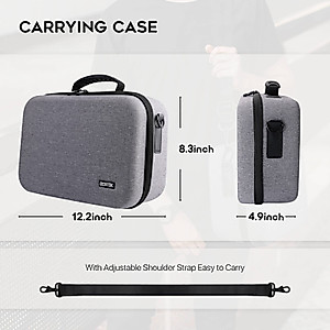 DESTEK All in One Accessories Bundle Compatible with Meta/Oculus Quest 2, Carrying Case Set Includes Head Strap, Controller Grips Cover, Silicone Face Cover, Lens Cover, VR Accessories Travel Kit