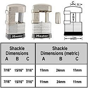Master Lock - (4) Keyed Alike Trailer & Multi Purpose Padlocks, 37KA-4