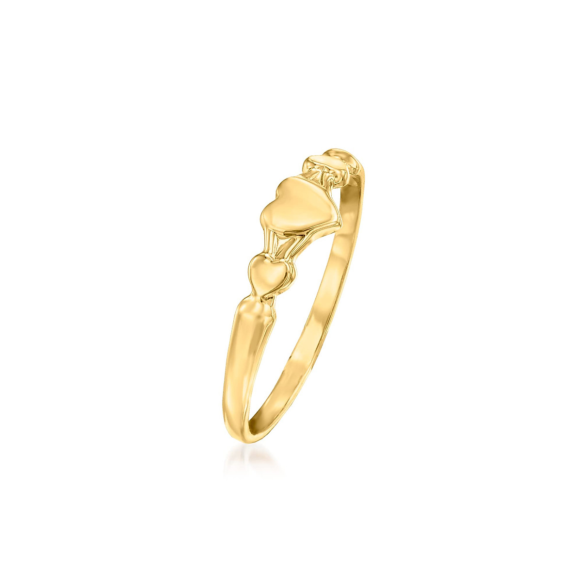 Baby's 14kt Yellow Gold Heart Ring. Size 1