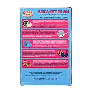 GIANTmicrobes Let’s Get it On Themed Gift Box, medical gag gifts funny, funny doctor gifts, funny nurse gifts, labor and delivery nurse gifts, plush keychain, uterus gifts, reproductive system model