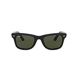 Ray-Ban Unisex Sunglasses Black Frame, Green Lenses, 54MM