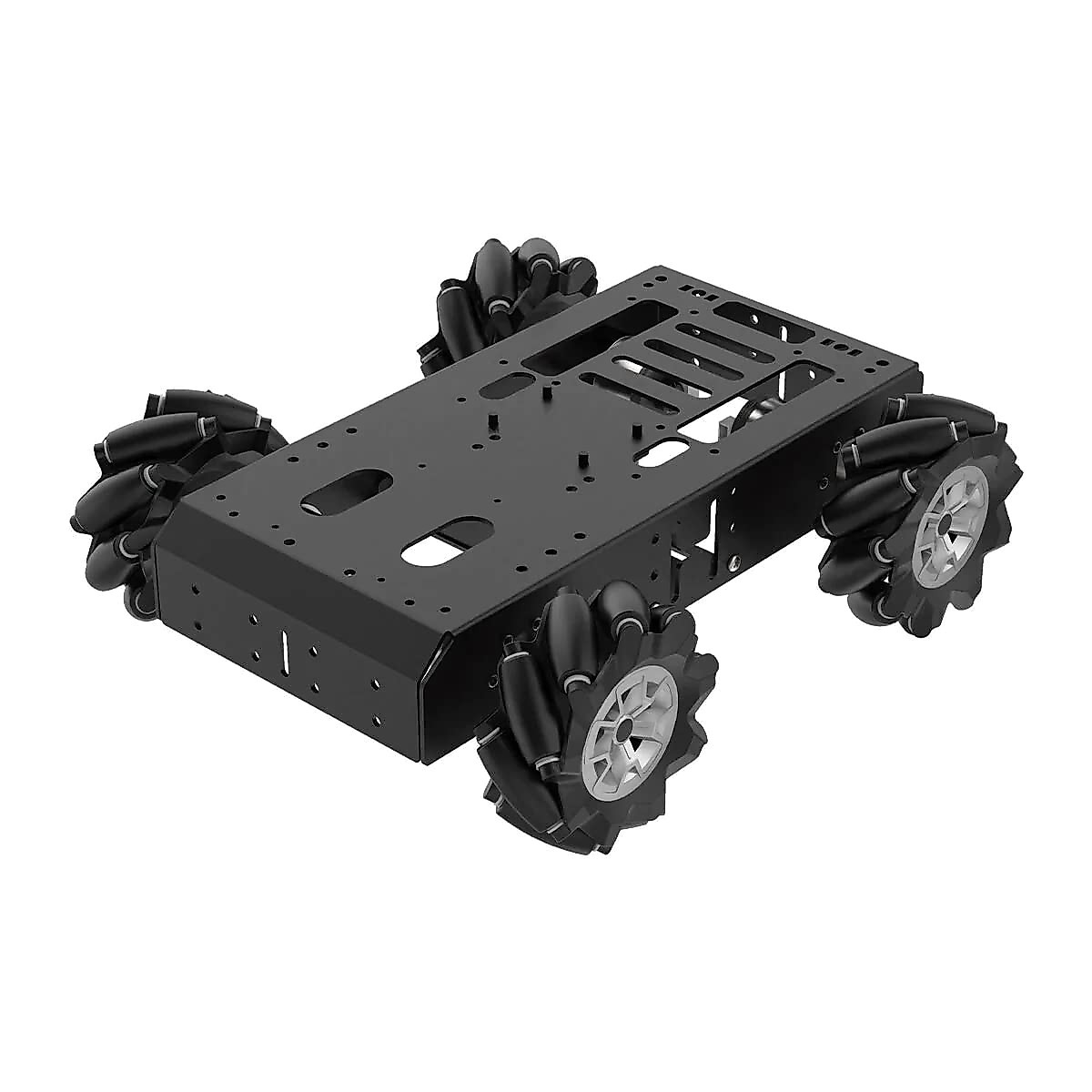 Hiwonder 4WD Vehicle Chassis Large Metal Bracket Mecanum Wheel Kit Arduino, Raspberry Pi, ROS Robot with 8V Encoder Geared Motor Kit
