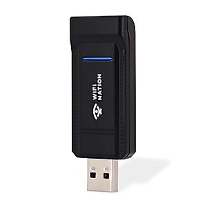 WiFi Nation WiFi 6 AX1800 2T2R, USB 3.0 Chipset: RTL8832AU, WiFi Dongle Adapter | 802.11ax Gigabit Wireless Network Card Adapter | 5GHz/2.4GHz | WPA3 Network Security | Windows 7/10/11