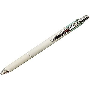 Pentel EnerGel Clena Retractable Liquid Gel Pen, Micro Fine Point 0.5mm Needle Tip, Black Ink, Mint Green Body (BLN75LK-A)