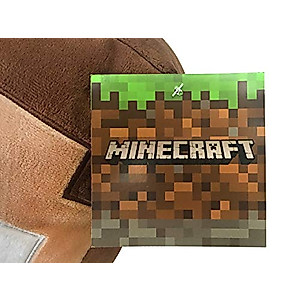 Jay Franco Mojang Minecraft Steve Plush Pillow Buddy - Super Soft Polyester Microfiber, 16 inch (Official Product)