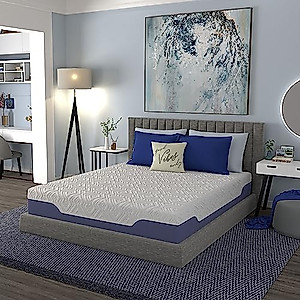 Vibe Supreme Cooling Hybrid Mattress, Innerspring and Gel Memory Foam Mattress, Fiberglass Free, 12-Inch Bed in a Box, King
