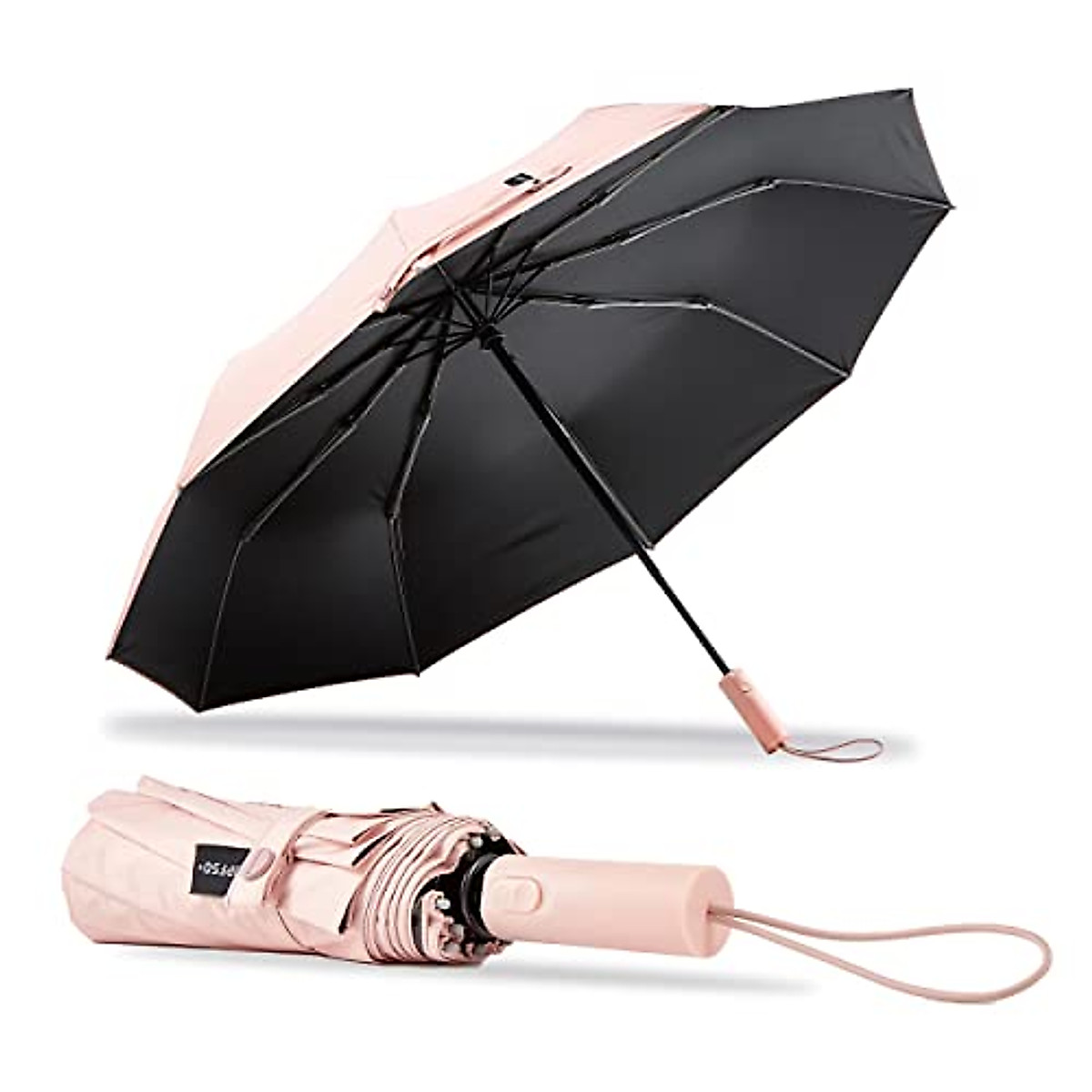 BAODINI Umberlla for Rain and Sun Protection-UV Block Windproof Compact Medium Umbrella for Car, Backpack