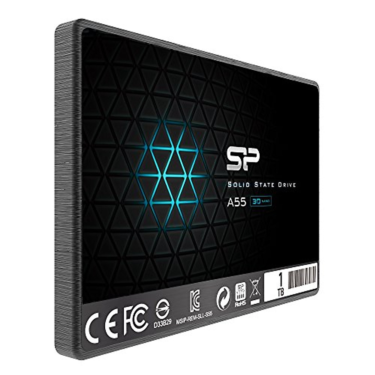 Silicon Power SSD 1TB 3D NAND A55 SLC Cache Performance Boost 2.5 inch SATA III 7mm (0.28") Internal Solid State Drive