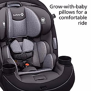 Safety 1st Grow and Go All-in-One Convertible Car Seat, Rear-facing 5-40 pounds, Forward-facing 22-65 pounds, and Belt-positioning booster 40-100 pounds, Harvest Moon