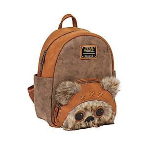 Loungefly Star Wars Ewok Faux Leather Cosplay Womens Mini Backpack Purse