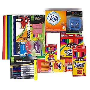 Back to School Supplies Bundle for Pre-K, Kindergarten, 1st, 2nd, 3rd Grade (12)