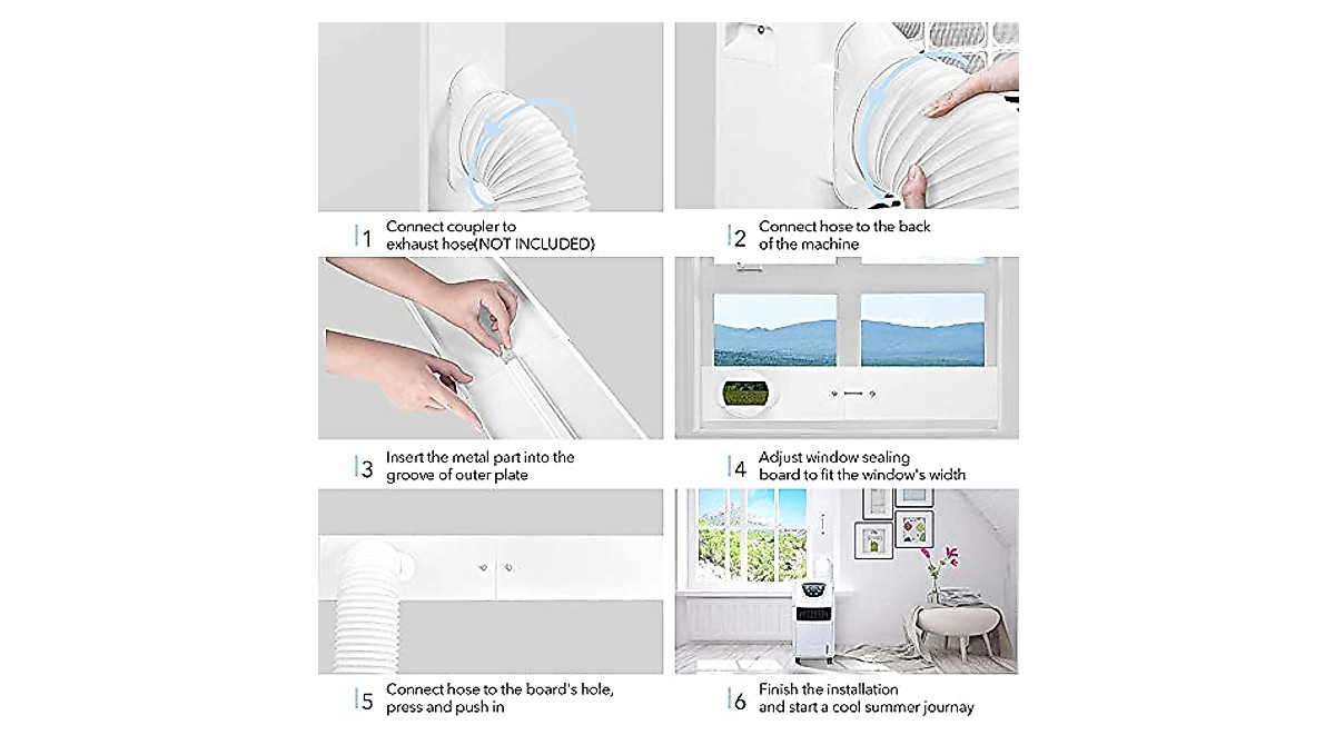 Adjustable AC Window Kit for Portable Air Conditioners