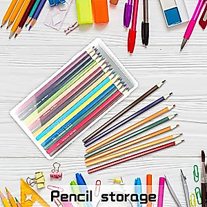 DUOFIRE Small Plastic Box Organizer Box small plastic storage containers small plastic case for Storage Pencils and art supply storage organizer Rectangle(7.7 x 4.1 x 0.9inch) 2 PACK