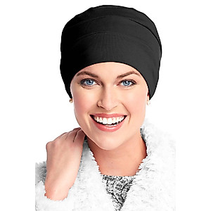 Headcovers Unlimited Three Seam Cotton Sleep Cap - Black