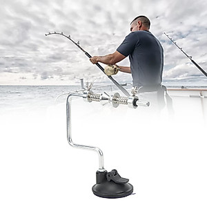 Fishing Line Spooler, Portable Adjustable Aluminum Fish Line Winding Tool Machine Spool with Sucking Cup