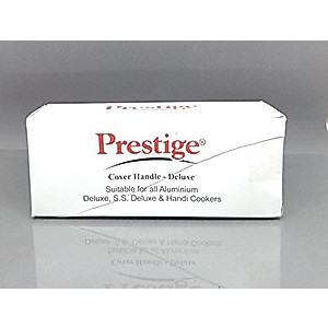 Prestige Cover Handle Suitable for All Aluminum Deluxe, Stainless Steel And Handi Pressure Cookers, Black, Small