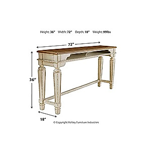 Signature Design by Ashley Realyn Dining Table, Antique White