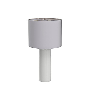 Signature Design by Ashley Steuben Textured Ceramic Table Lamp, 2 Count Lamps, 25", Solid White