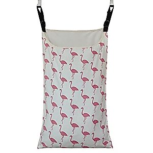 HDHYK Adjustable Space Saving Door Hanging Laundry Hamper Bag with Over Door Hooks for Dirty Laundry