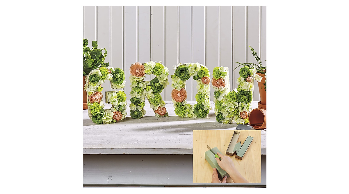FloraCraft Floral Desert DryFōM 6-Piece Green Floral Foam Blocks