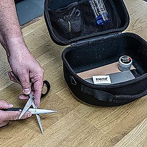 Trend Complete Sharpening Set: 6 Inch Diamond Bench Stone, Tapered File, Leather Strop, Lapping Fluid, Mirror Paste, Cleaning Block & Storage Case, DWS/KIT/K