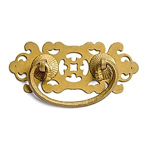 Hardware Philosophy Scattered Pearl Brass Drawer Handle Hardware Pulls 4" - Set of 2