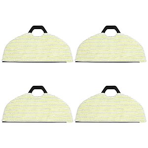 Ecleanfy AV2610WA RV2610WA Vacuum Mop Replacement Pads Compatible with Shark AV2610WA RV2610WA Robot Vacuum, Washable Reusable Replacement Microfiber Soft Pads, 4-Pack