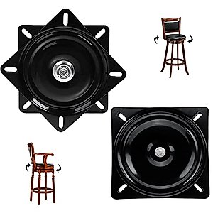 GRRONZEE 2Pack Boat Seat Swivel 7.5 Inch Bar Stool Swivel Plate Heavy Duty Swivel Chair Plate Seat Swivel Base 360° Bar Stool Swivel Replacement for Barstools Recliner Chair Boat