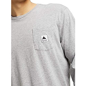Burton Men's Colfax Long Sleeve T-Shirt, Gray Heather, L
