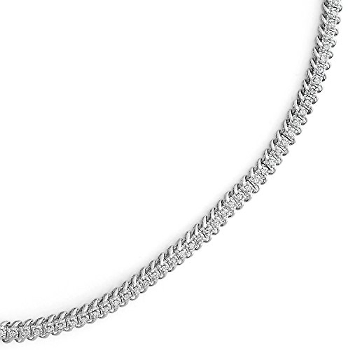 Hdiamonds 1 Carat Total Weight (cttw) Bracelet - 10K White Gold Diamond Tennis Bracelet for Women