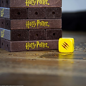 Jenga: Harry Potter | Build The Grand Staircase of Hogwarts to Reach The Classroom | Based on Harry Potter Film Franchise | Collectible Jenga Game | Unique Gameplay with Custom Dice