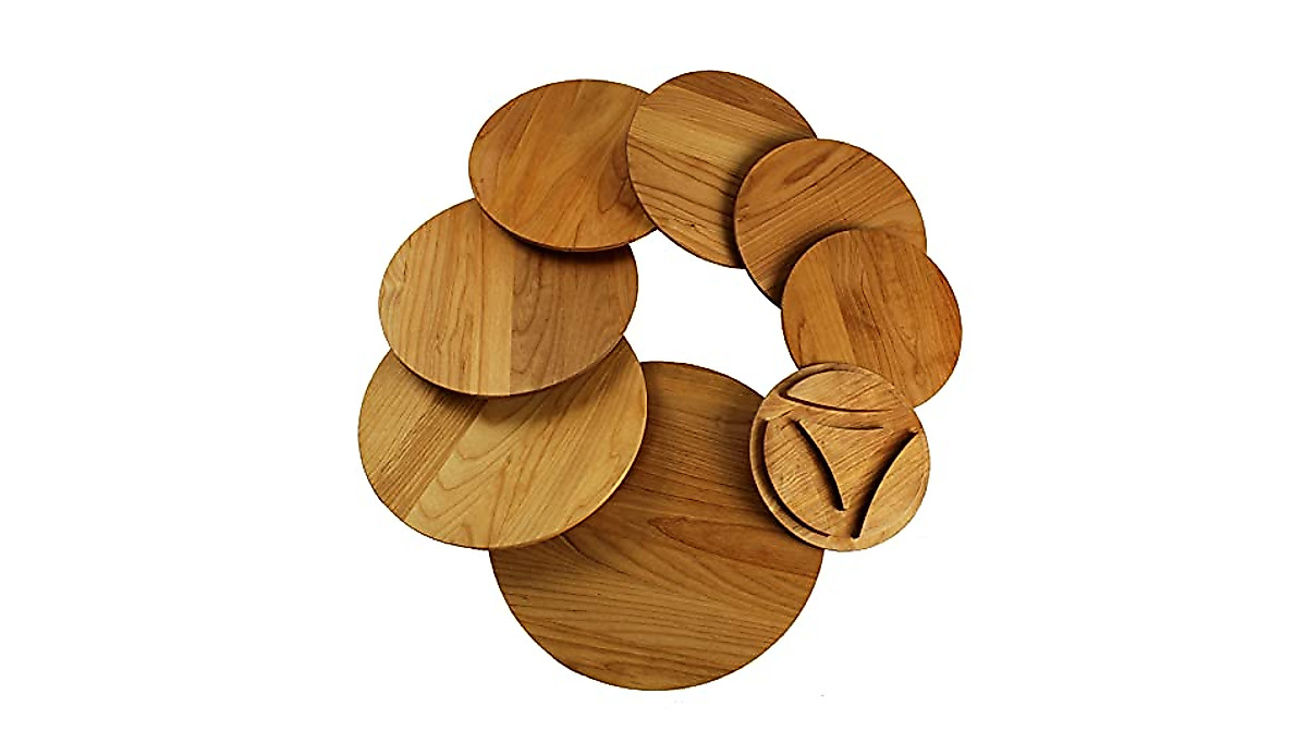 Enclume Solid Alder Wood Gourmet Shelves - 8-Pack