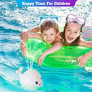 ZHIHUAN Bath Toys for Toddlers 1-7 Years Olds,Kids Bath Toys for 1-6 Years Olds Boys Girls Baby Bath Toys Age 6-24 Month Bathtub Toys Gifts for 1-6 Year Old Boys Girls, white