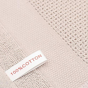 Mia'sDream Cotton Dish Cloths Dish Rags Waffle Weave Kitchen Towel, Soft and Absorbent Dish Towels Hand Towels for Kitchen, 12inchx12inch 6 Pack (Khaki)