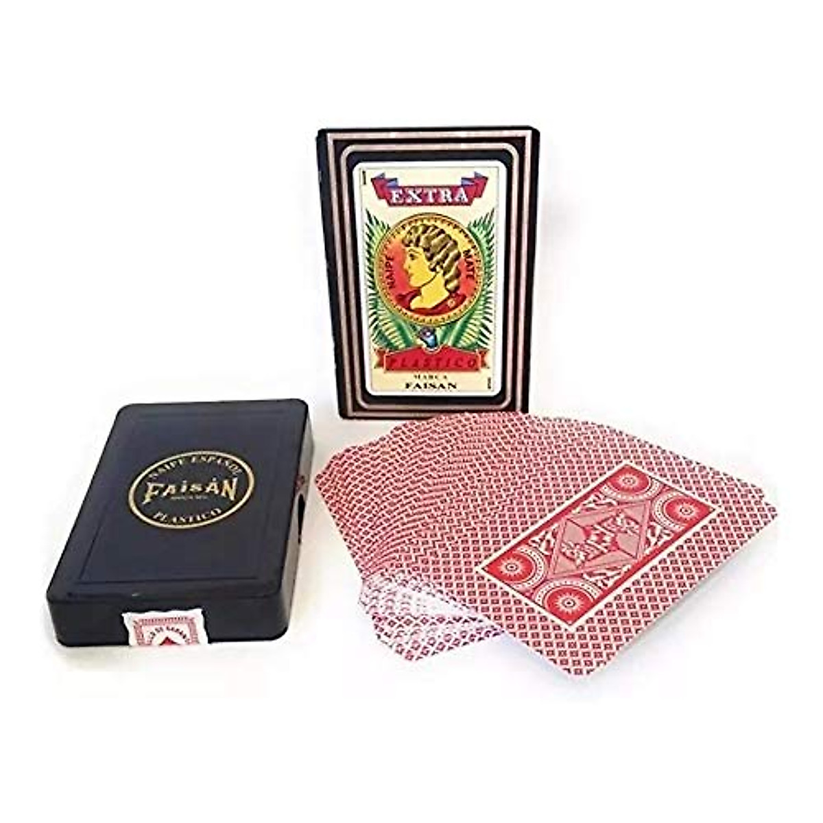 Faisan Baraja Naipe Espanola 100% Plastico Spanish Playing Cards 1 Deck 40 Cards