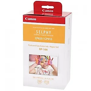 8568b001 (rp-108) Ink & Paper Combo Pack, Tri-Color