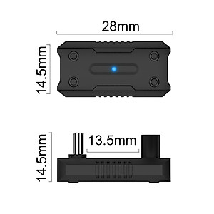 Jadebones 180 Degree Angle USB C Adapter (2 Pack), U Shape USB C Male to USB C Female PD 140W Extender Connector for ROG Ally,Steam Deck,Switch,Laptop,Tablet,Phone