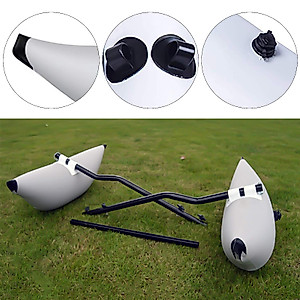 HXSD Water Sports Kayak PVC Inflatable Outrigger Float with Arms Rod Kayak Boat Fishing Standing Float Stabilizer System Kit