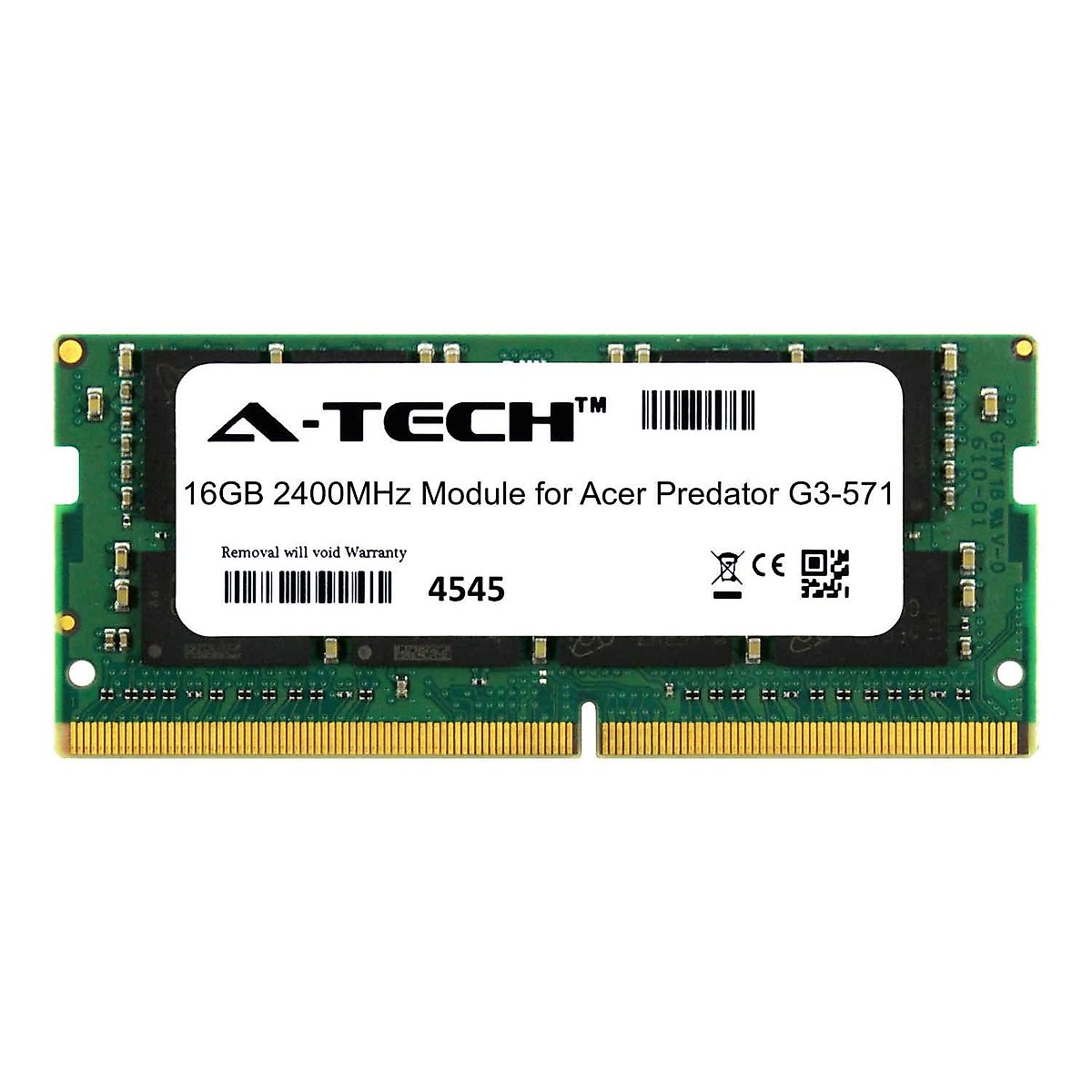 A-Tech 16GB Module for Acer Predator G3-571 Laptop & Notebook Compatible DDR4 2400Mhz Memory Ram (ATMS316800A25831X1)